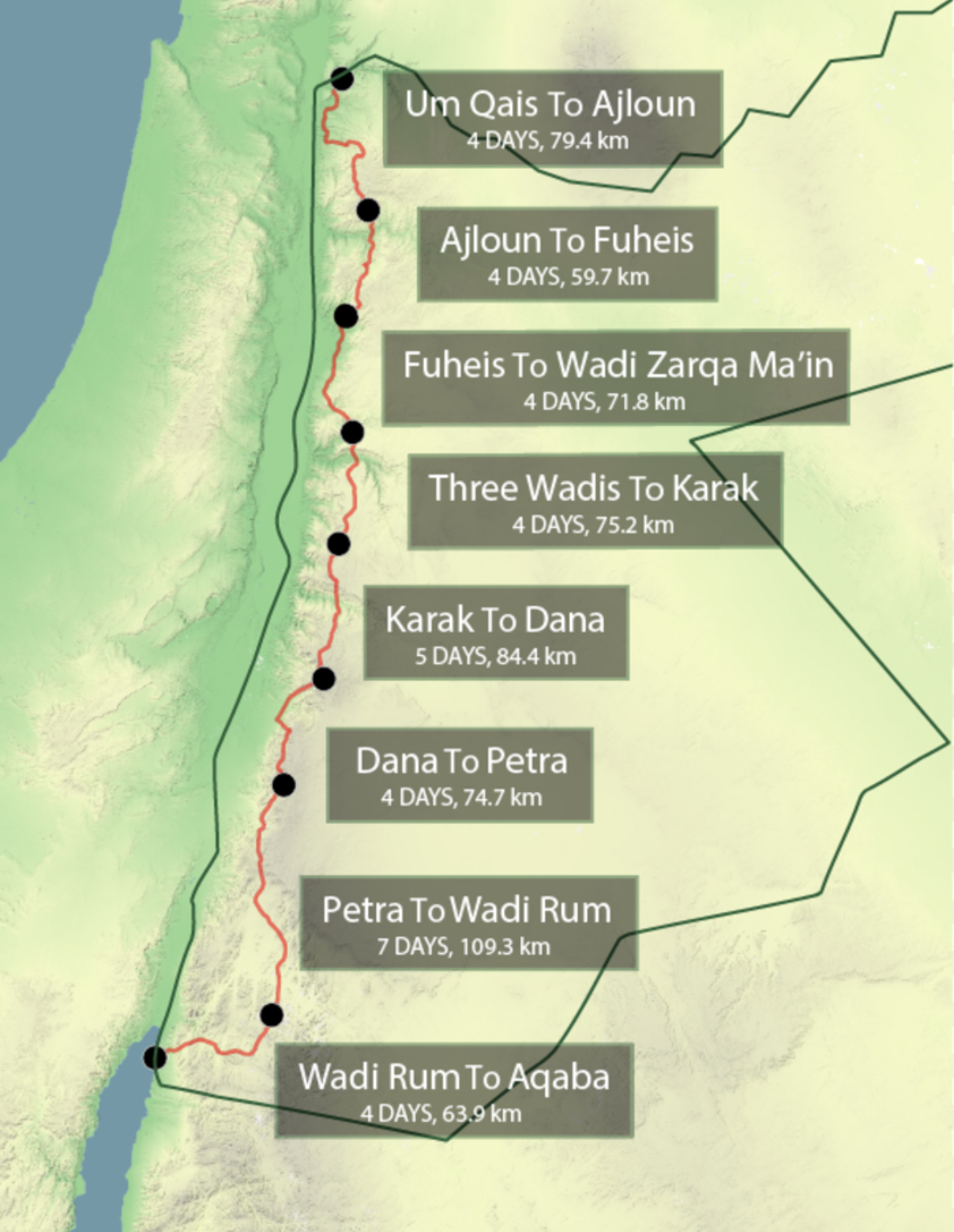 Hiking the Jordan Trail - Alice Morrison